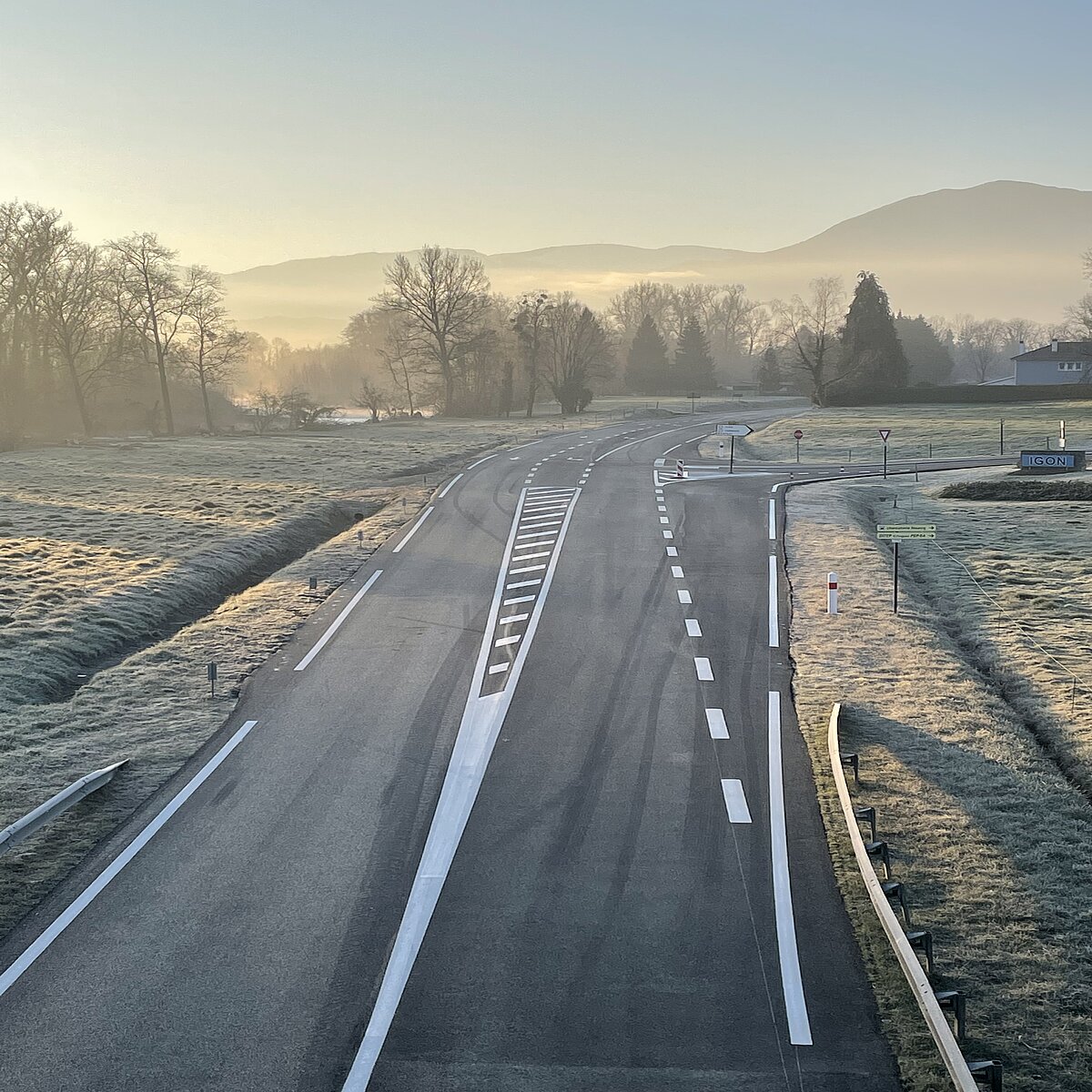 Modification du carrefour de l'entrée Nord d'Igon - Commune d'Igon