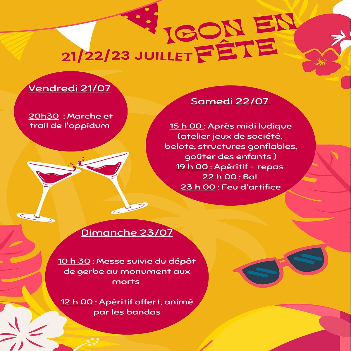 Igon en Fête les 21-22-23 juillet 2023 - Commune d'Igon